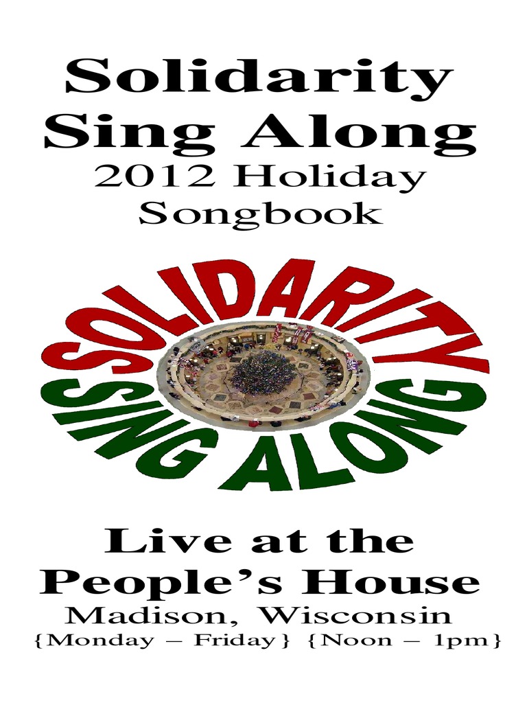 Solidarity Sing Along Songbook, Holiday 2012 Edition | PDF | Christmas ...