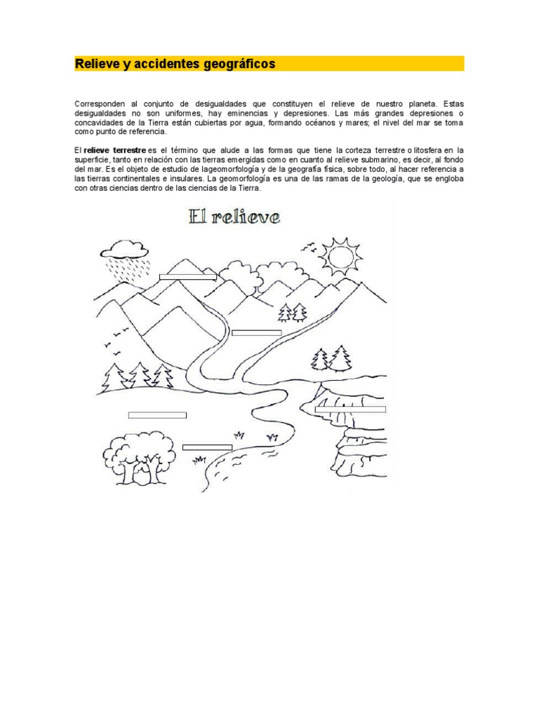 Geografía Física y Relieve Terrestre | PDF | Mar | Continente