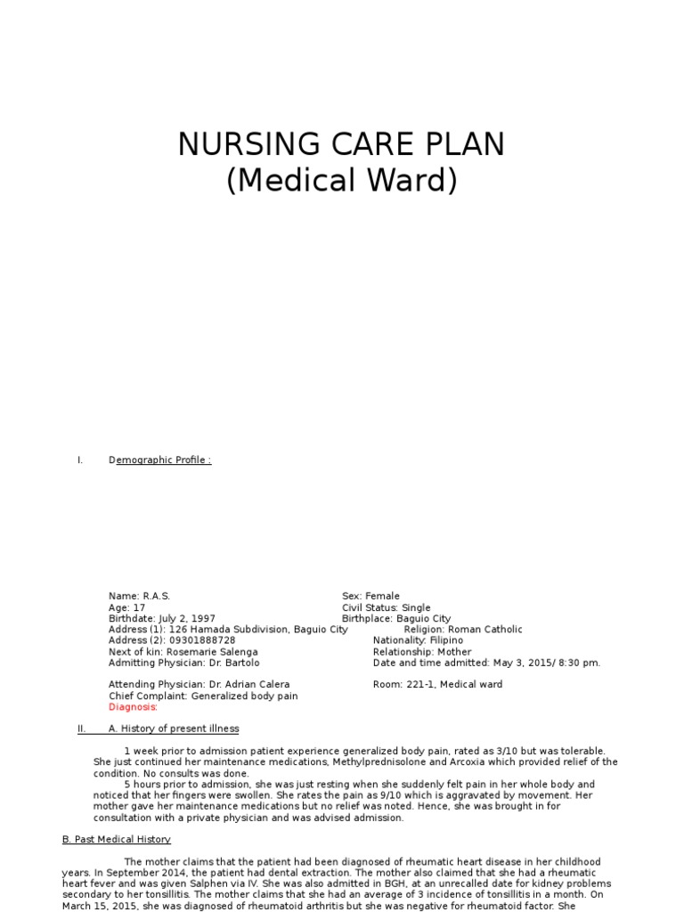 Case Pres A1-Rhd | PDF | Heart | Inflammation