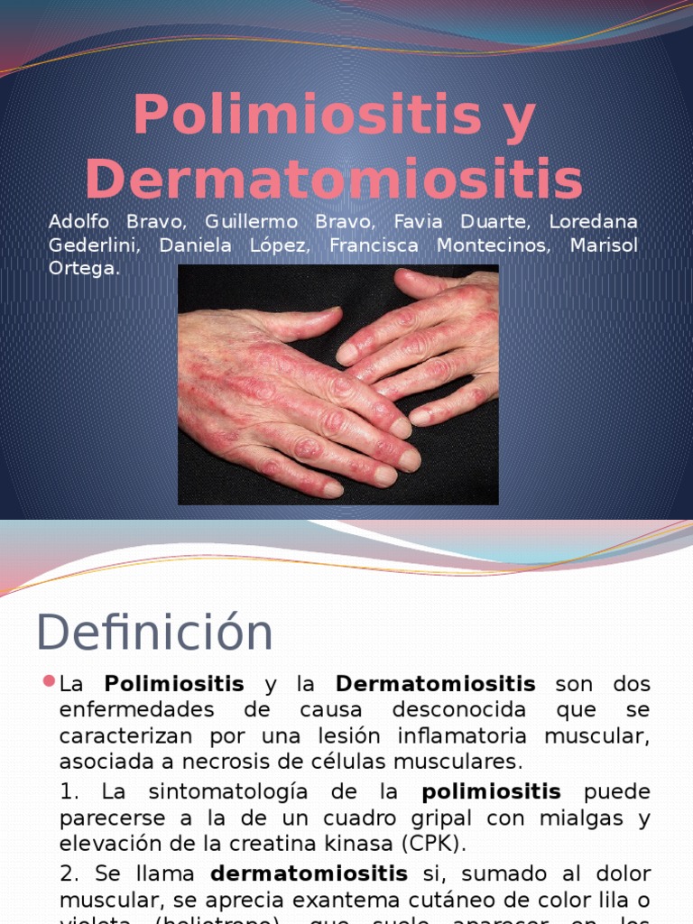 Polimiositis y Dermatomiositis ... | Músculo | Ciencias de la Salud
