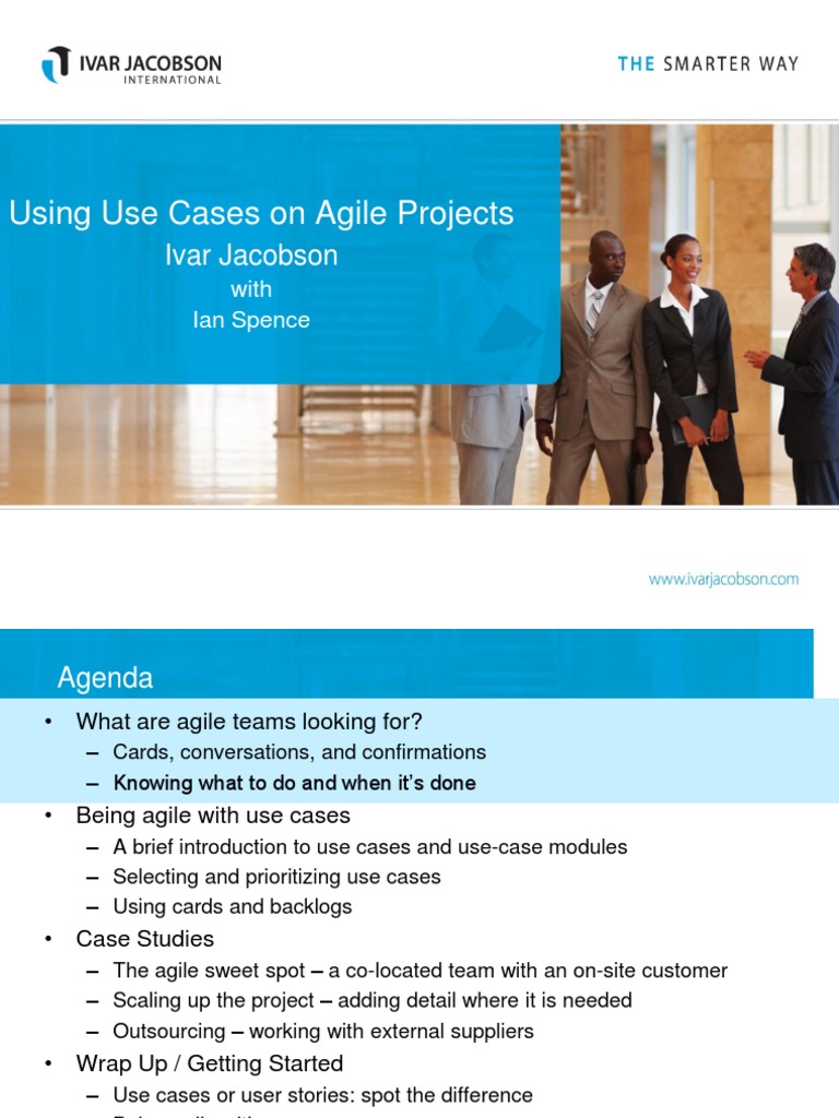 Use Cases in Agile Projects | PDF | Use Case | Agile Software Development