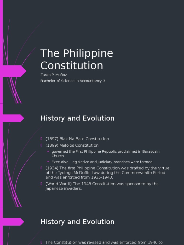 The Philippine Constitution | Constitution | United States Constitution