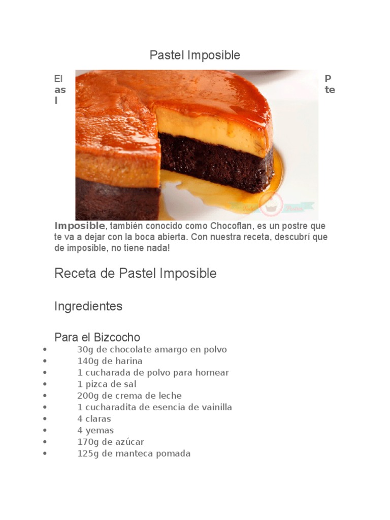Pasteles | PDF