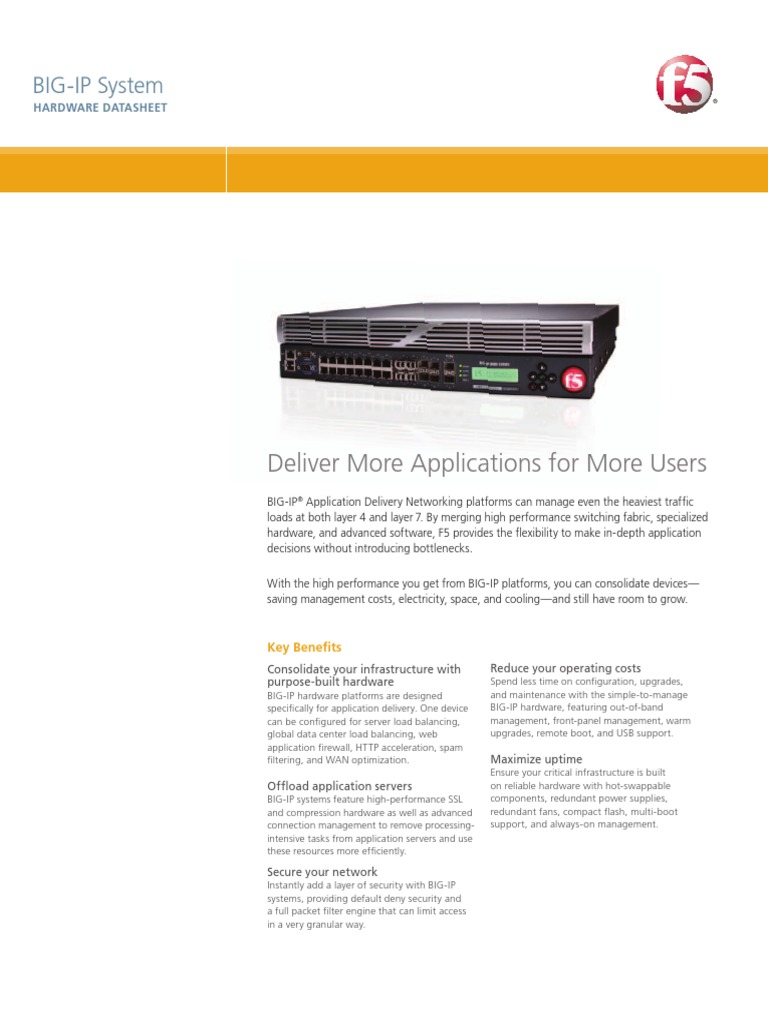 Deliver More Applications for More Users: BIG-IP System | Computer ...