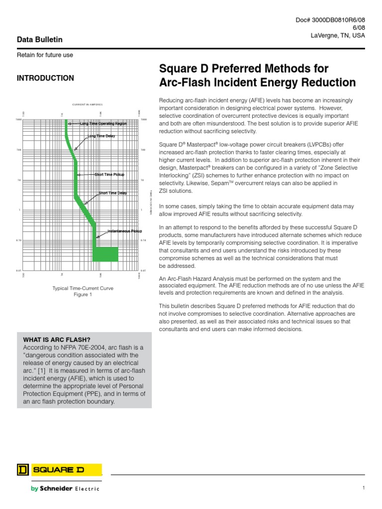 Arc Flash IEI Reduction 3000DB0810R608 PDF | Download Free PDF | Relay ...
