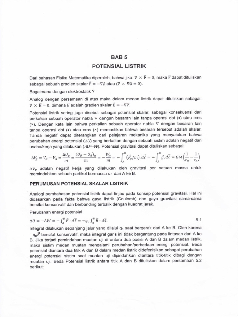 Potensial Listrik Dan Energi Elektrostatik | PDF