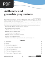 Class X Mathematics Arithmetic Progressions Presentation Module 1 | PDF | Numbers | Sequence