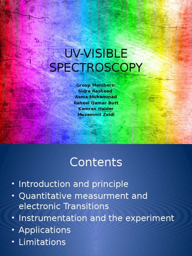 Uv Visible Spectros | PDF | Ultraviolet–Visible Spectroscopy ...