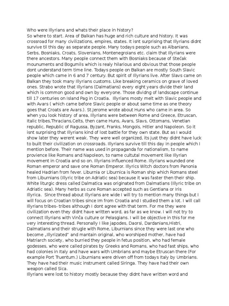 Understanding Illyrian Civilization | PDF | Slavs | Balkans