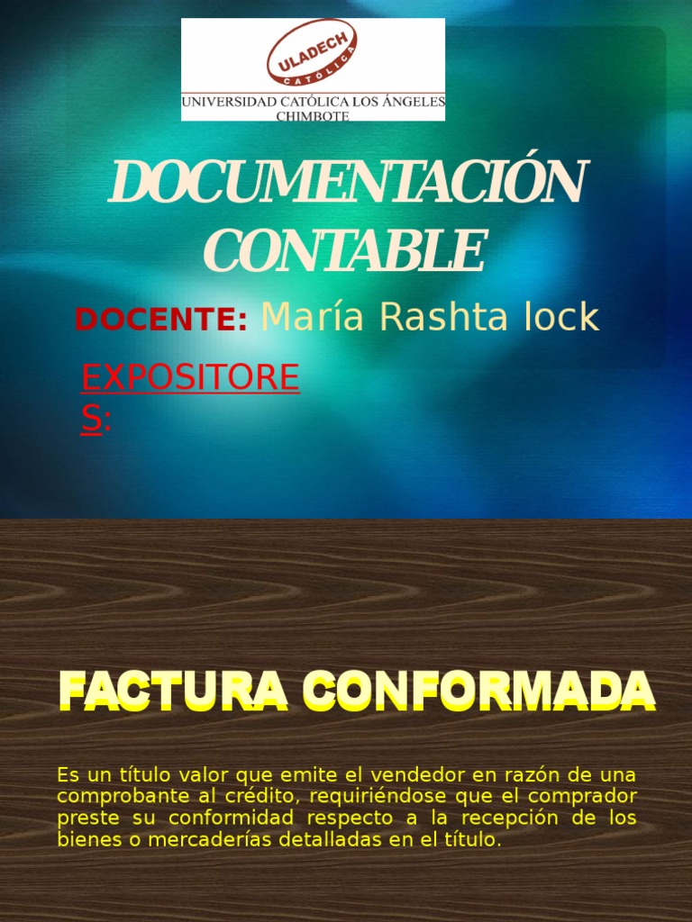 Factura Conformada y El Pagare | PDF | Factura | Pagos
