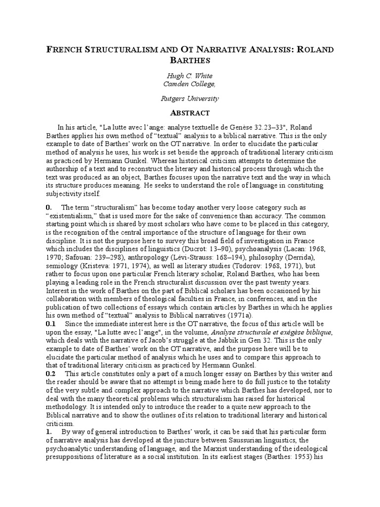 f-s-o-n-a-r-b-rench-tructuralism-and-t-arrative-nalysis-oland-arthes