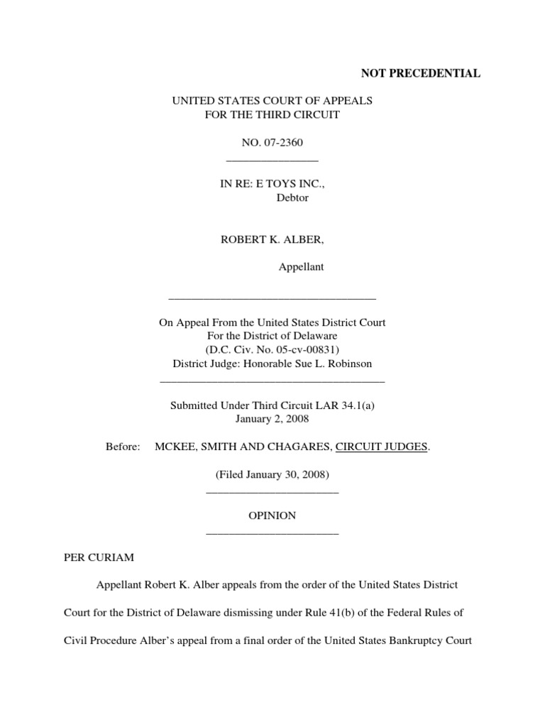 3rdcircuit Ruling FRAP Does NOTapply | PDF | Brief (Law) | Bankruptcy
