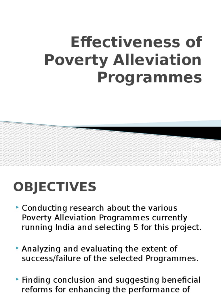 Effectiveness of Poverty Alleviation Programmes | Public Sphere | Politics