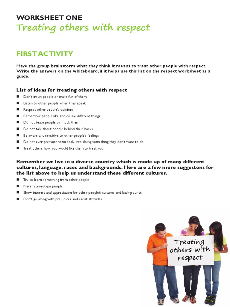 Treating With Respect | PDF | Friendship | Social Group