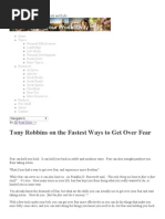 Tony Robbins - The Dickens Process | PDF | Pain | Psychological Concepts