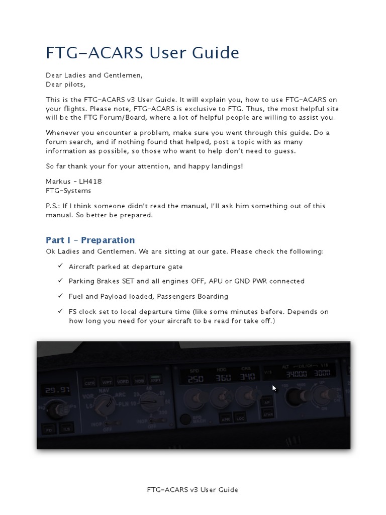 FTG Acars | Download Free PDF | Takeoff | Software