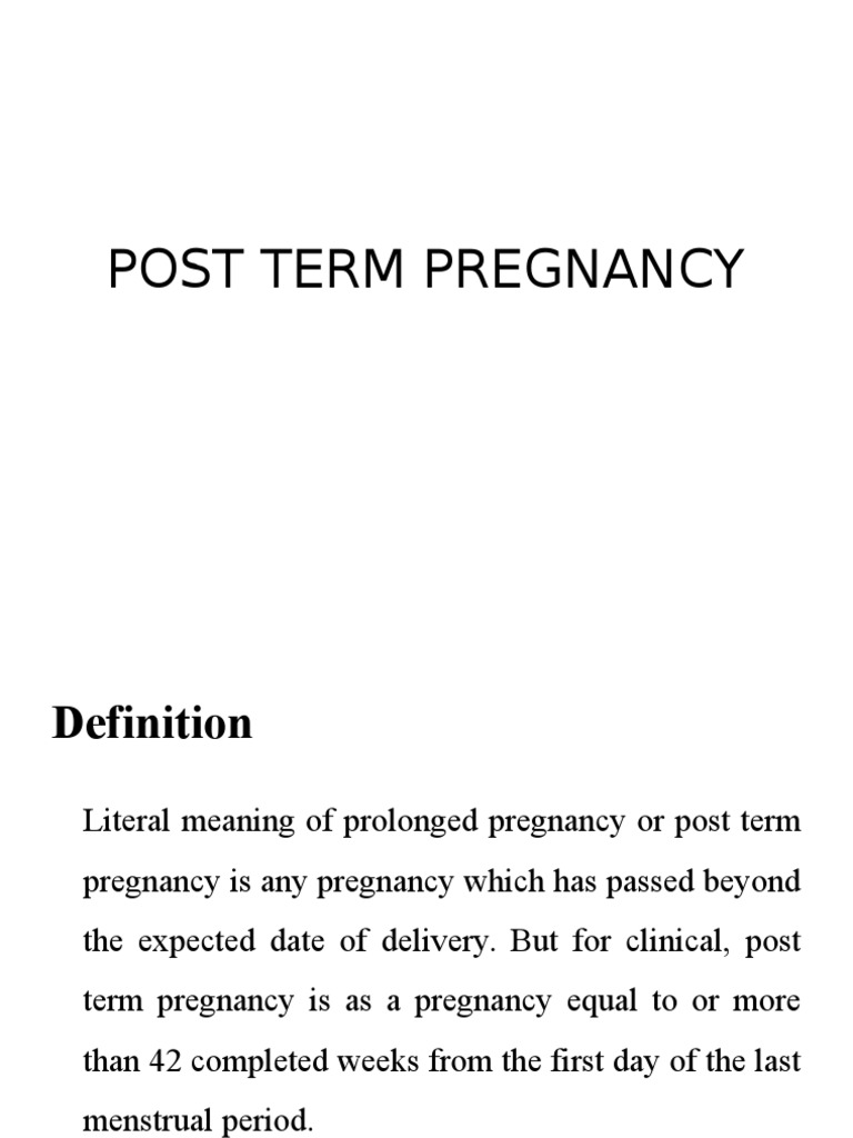 Post Term Pregnancy | Childbirth | Pregnancy
