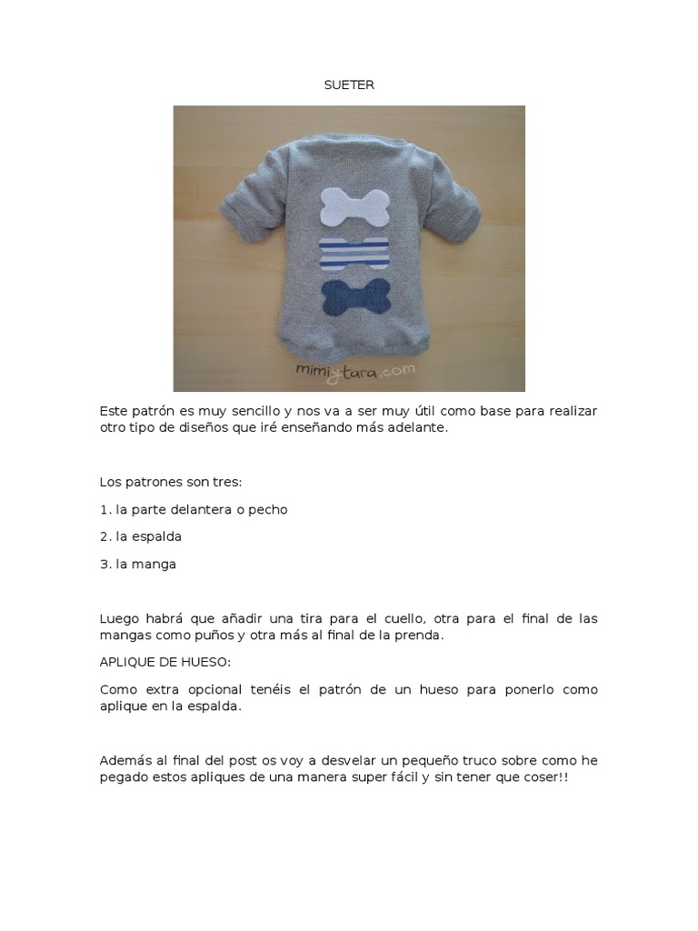SUETER | PDF | Ropa | Ocio
