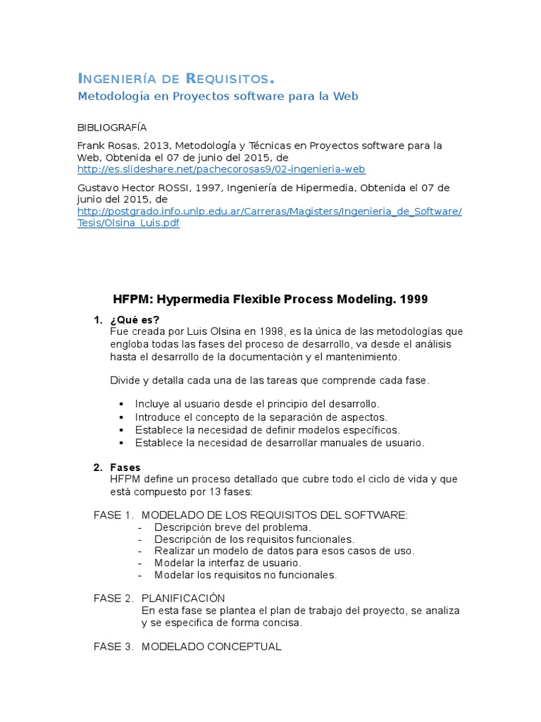 Hypermedia Flexible Process Modeling | Descargar gratis PDF | Software | Calidad (comercial)