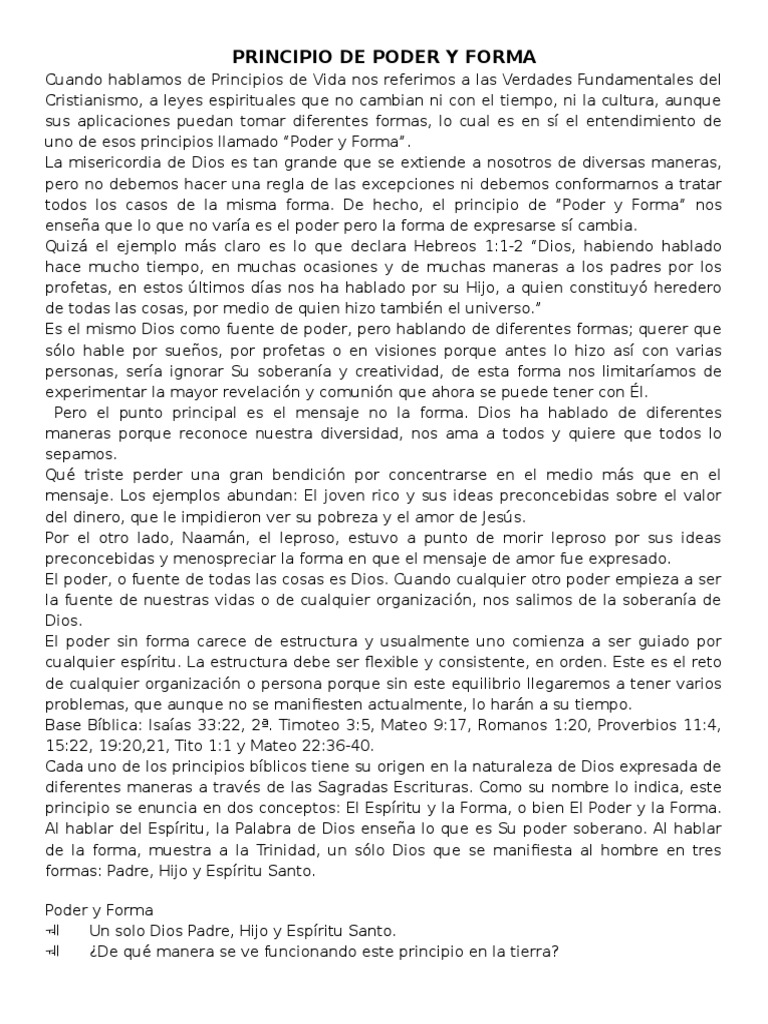 Principio de Poder y Forma | PDF | Presupuesto | Alma