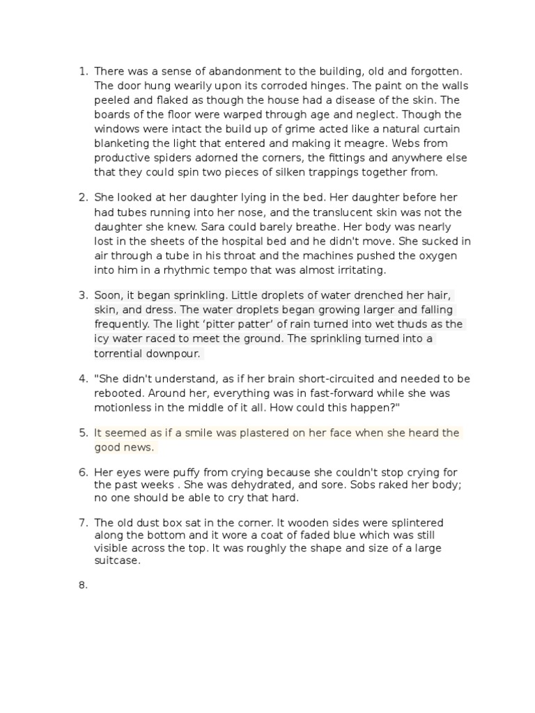 Descriptive Writing Details | PDF