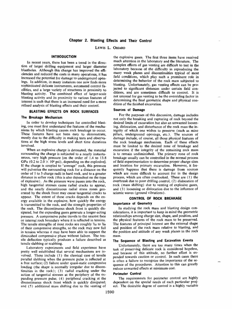 Chapter 2. Blasting Effects and Their Control | PDF | Waves | Hertz