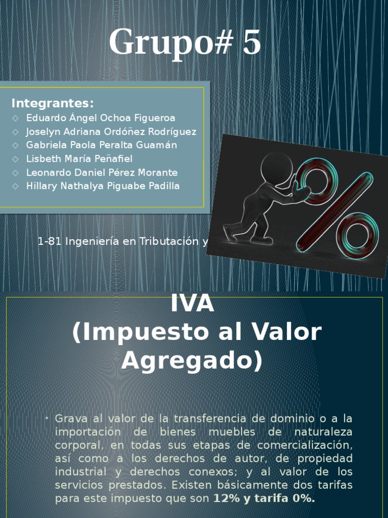 Diapositivas Iva | PDF | Impuesto al valor agregado | Impuestos