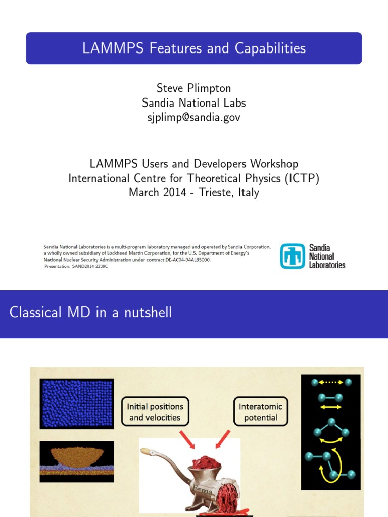 LAMMPS | Download Free PDF | Parallel Computing | Message Passing Interface