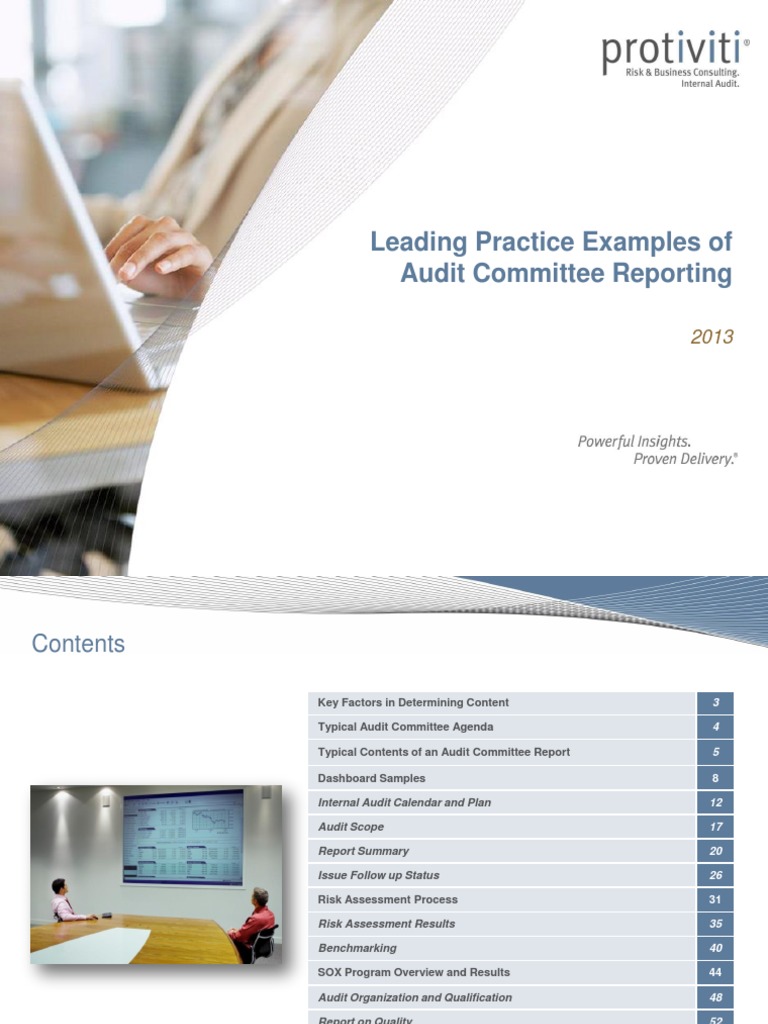 Track 3 - Leading Practice Examples of Audit Committee Reporting | PDF ...