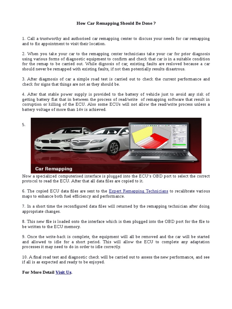 Car Remapping Process Explained | PDF