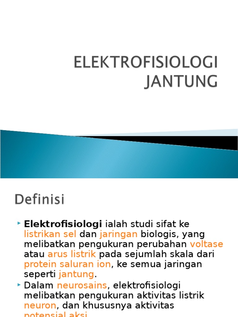 Elektrofisiologi Jantung Dan Ultrastruktur Jantung | PDF