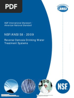 Technical Requirements: Nsf/Ansi 58 | PDF | Materials | Chemical Substances