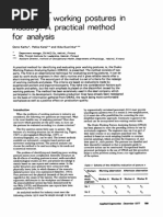 OWAS (Ovako Working Posture Assessment System) : General Description and Development of The ...
