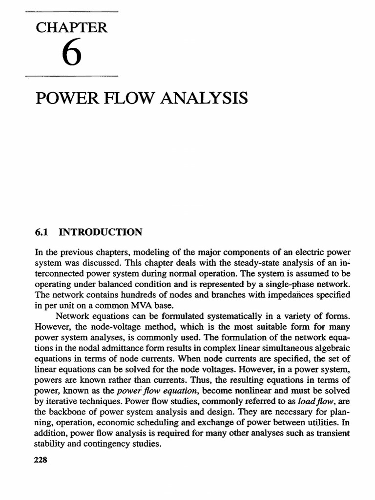 Power Flow Analysis | PDF | Nonlinear System | Equations