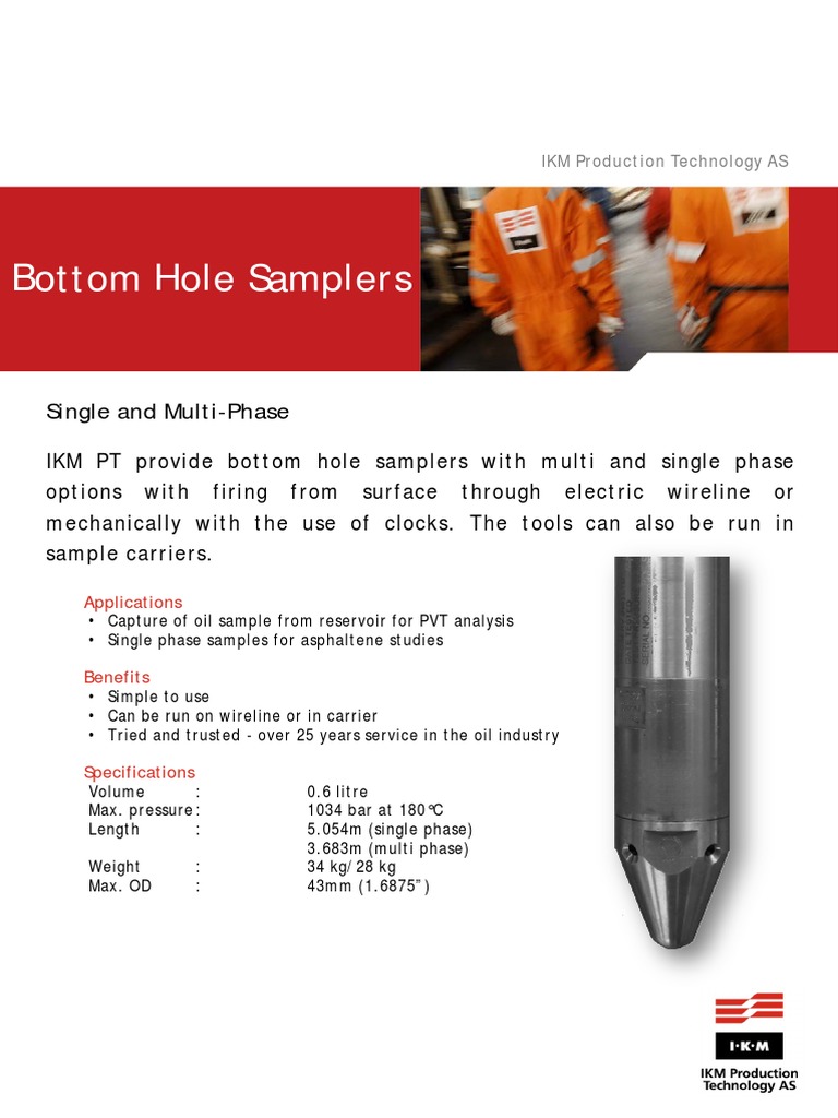 Bottom Hole Sampler | PDF | Technology & Engineering