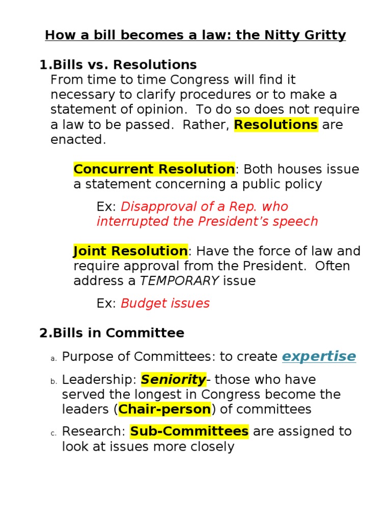 Bill 2 Law Details Notes | PDF