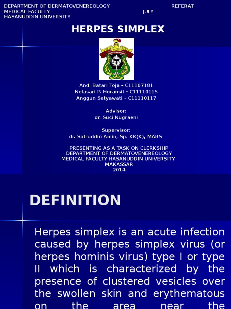 Herpes Simplex | PDF | Herpes Simplex | Clinical Medicine