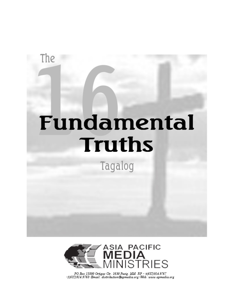 The 16 Fundamental Truth - Tagalog - Student | PDF