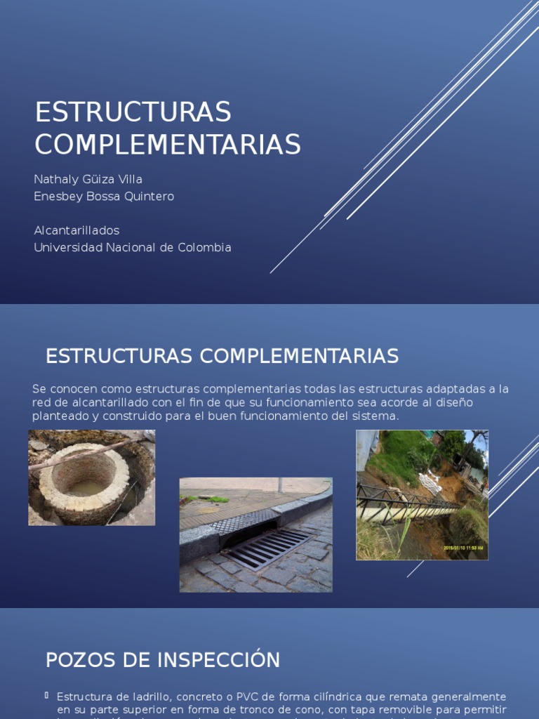 Estructuras Complementarias | PDF | Aguas residuales | Lluvia