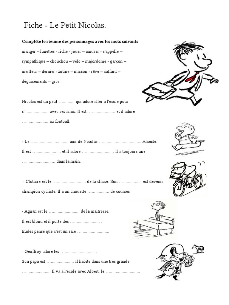 Fiche - Le Petit Nicolas | PDF