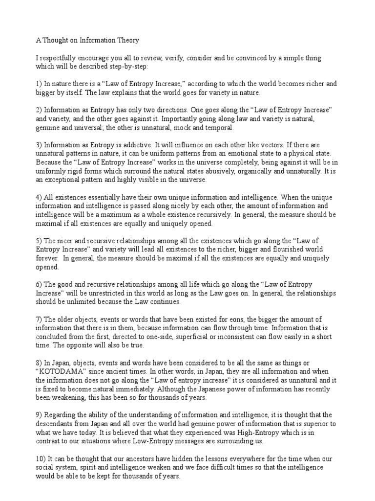 Information Theory | PDF