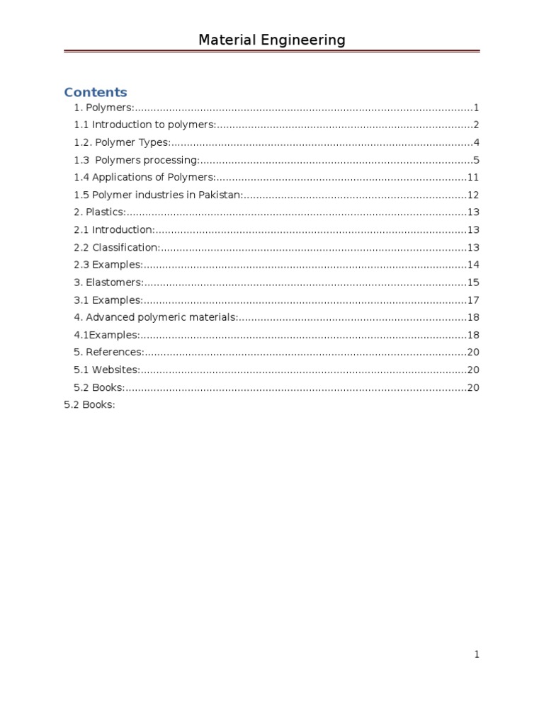 Introduction To Polymers | PDF | Polymers | Polyethylene