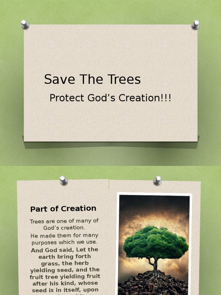 Save Trees: Protect Our Planet's Future | PDF | Home & Garden