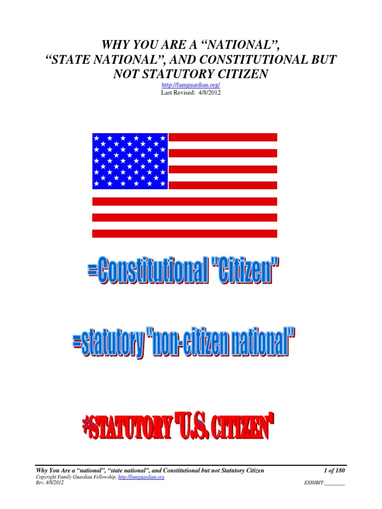 Why You Are A National | Download Free PDF | United States Nationality ...