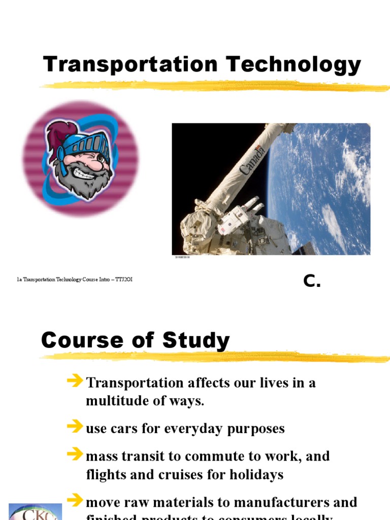 001 Transportation Technology Course Intro - TTJ2OI | PDF | Vehicles ...
