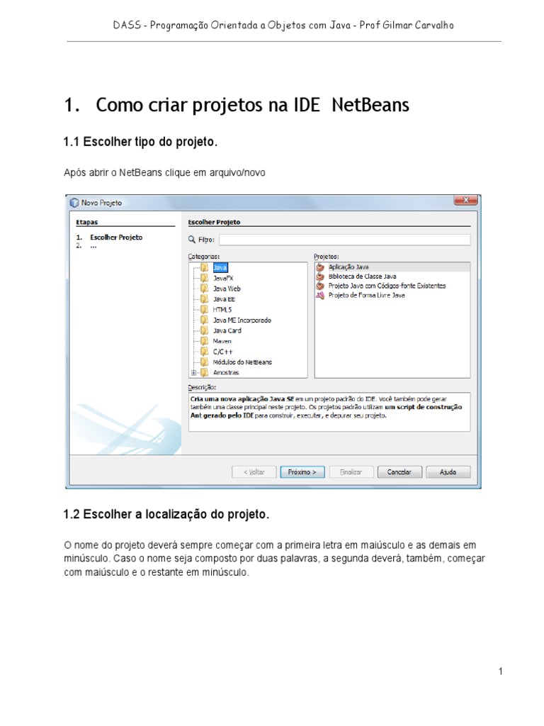 Java e NetBeans para Bibliotecas | PDF | Classe (programação de ...