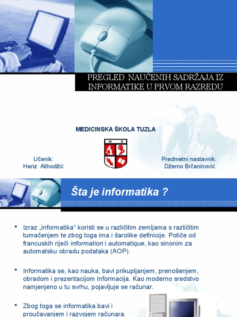Prezentacija Iz Informatike | PDF