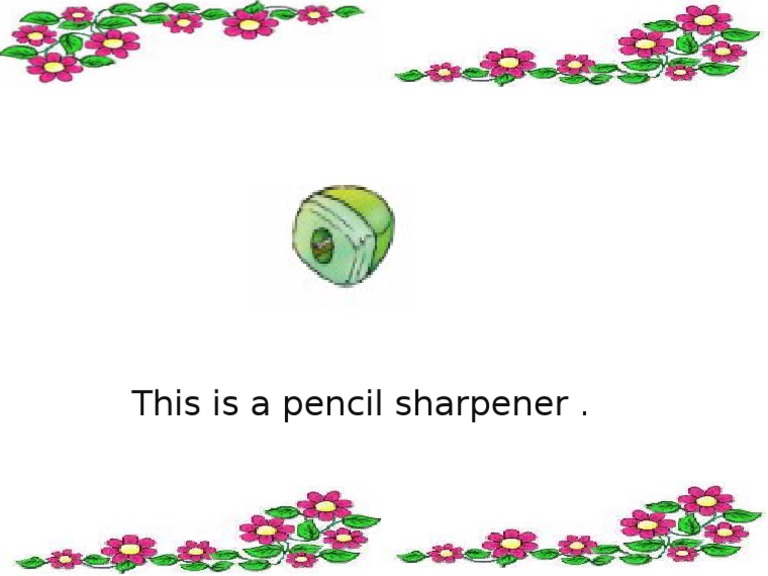Pencil Sharpener Overview PDF | PDF
