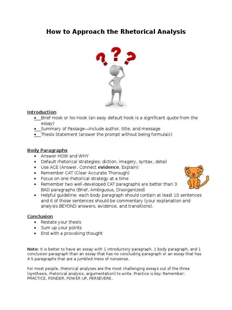 Rhetorical Analysis Writing Guide | PDF