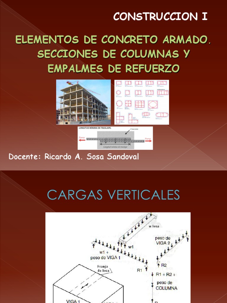 Tipos y Secciones de Columnas Armadas | PDF | Hormigón | Concreto reforzado